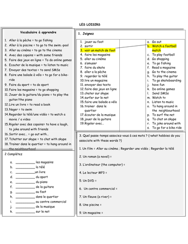 KS3/KS4 French - Hobbies super-pack (43 resources) | Teaching Resources