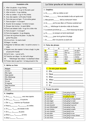 KS3/KS4 French - Hobbies super-pack (43 resources) | Teaching Resources