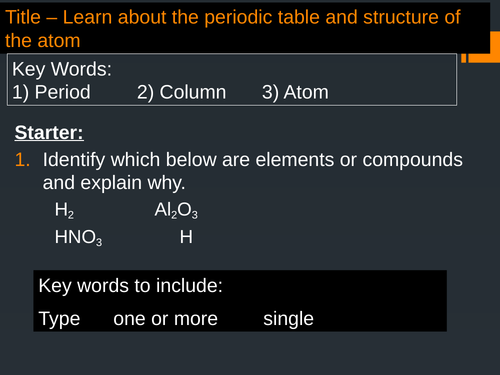 C1 Atomic Structure AQA (1-9) | Teaching Resources C1 Atomic Structure AQA (1-9) | Teaching Resources