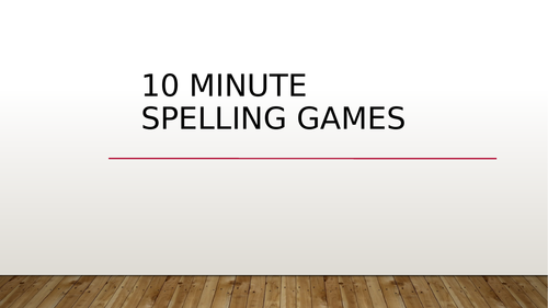 Daily Spelling Activities (10 mins) Year 5/6 | Teaching Resources