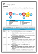 Btec Sport - Level 3 -Unit 1 - Structure Strip - The Role of ATP (Energy Systems) | Teaching ...