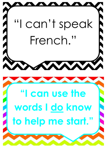 French Growth Mindset Display | Teaching Resources
