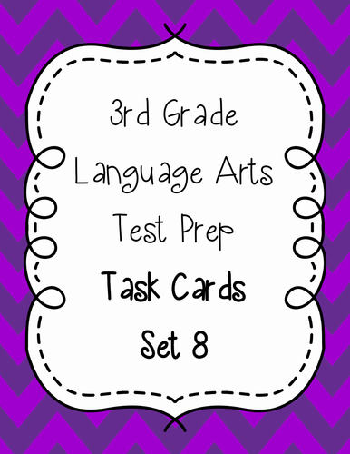 3rd Grade Language Arts Test Prep Set 8 | Teaching Resources