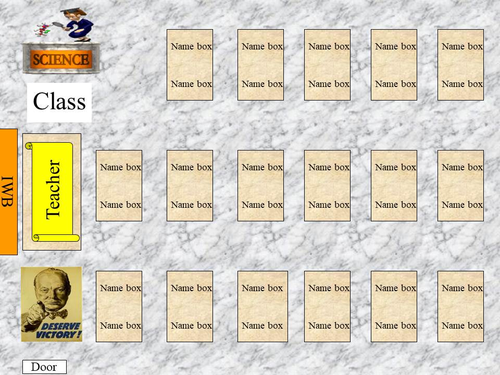Seating Planner - Science Classroom | Teaching Resources