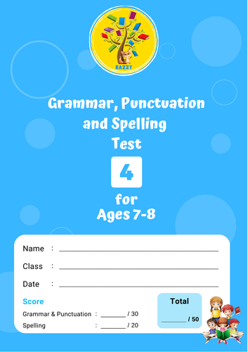 Grammar, Spelling and Punctuation Tests for ages 7-8 | Teaching Resources