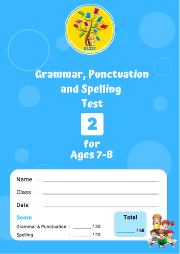 Grammar, Spelling and Punctuation Tests for ages 7-8 | Teaching Resources
