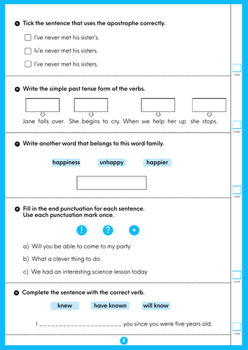 Grammar, Spelling and Punctuation Tests for ages 7-8 | Teaching Resources