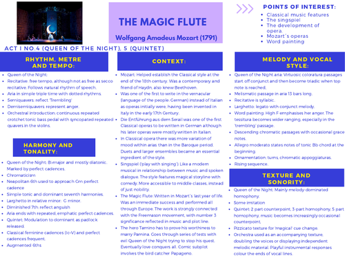 Set Work Summaries Edexcel Music AS and A level (18 pieces) | Teaching ...