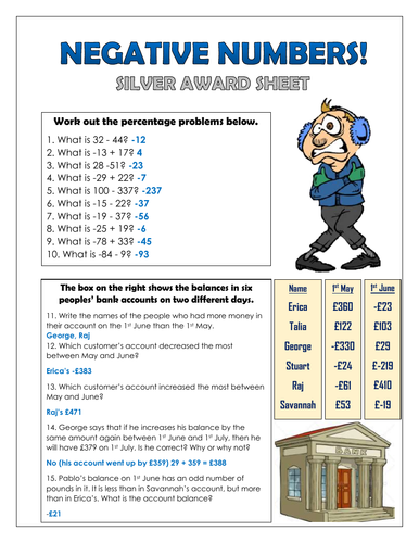 KS2 Negative Numbers! | Teaching Resources