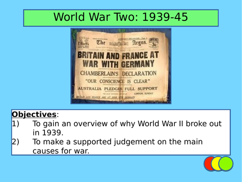 Causes of WW2 | Teaching Resources