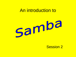 Samba Rhythms with Sounds and Class Activities | Teaching Resources