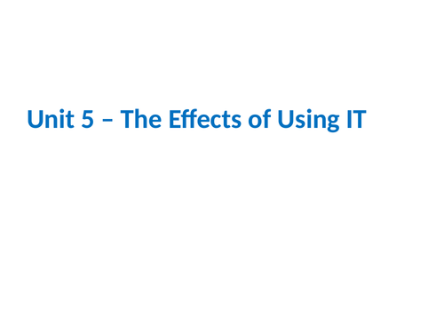 IGCSE Cambridge ICT – Section 5 – The Effects of Using ICT | Teaching ... IGCSE Cambridge ICT – Section 5 – The Effects of Using ICT | Teaching ...