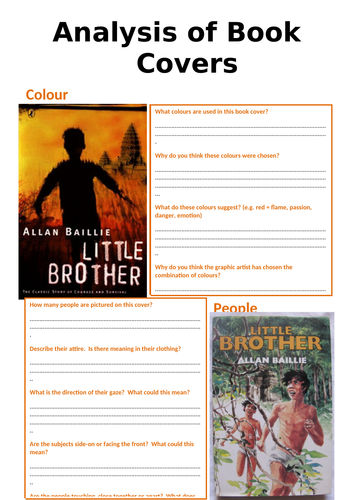 Little Brother - Analysis of Book Covers | Teaching Resources