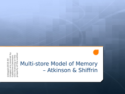 AQA A Level Paper 1 – Memory – Multi-store Model of Memory Power Point ...