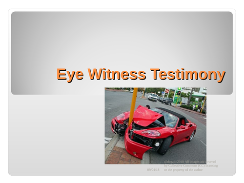 AQA A Level Paper 1 – Memory - Loftus & Palmer, Eyewitness Testimony ...