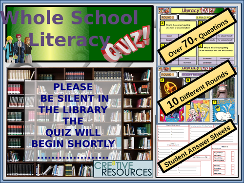 Whole School Literacy Quiz | Teaching Resources