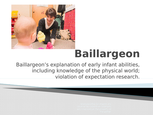 AQA A Level Paper 3 – Baillargeon –Cognition & Development- Power Point ...