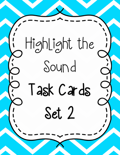 Highlight the Sounds QR Code Task Cards Sets 1 to 3 | Teaching Resources