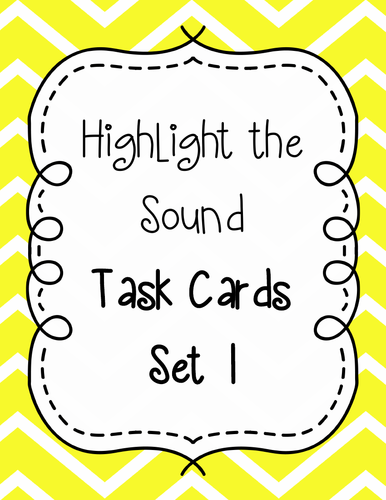 Highlight the Sounds QR Code Task Cards FREEBIE | Teaching Resources