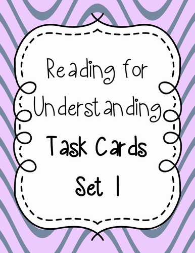 Read for Understanding QR Code Task Cards Sets 1 to 3 | Teaching Resources