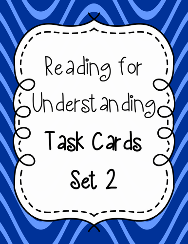 Read for Understanding QR Code Task Cards Sets 1 to 3 | Teaching Resources