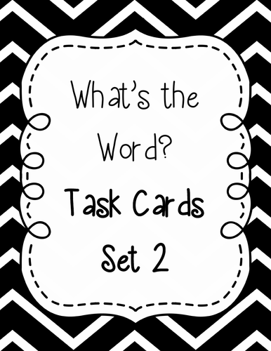 What's the Word? QR Code Task Cards Sets 1 to 3 | Teaching Resources