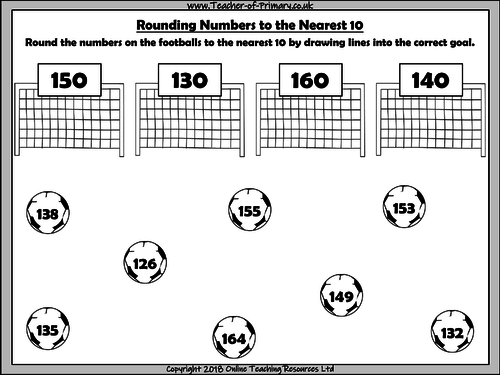 Football Rounding - Rounding Numbers to the Nearest 10, 100 and 1000 ...