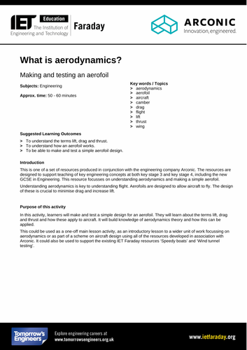 What is aerodynamics? | Teaching Resources
