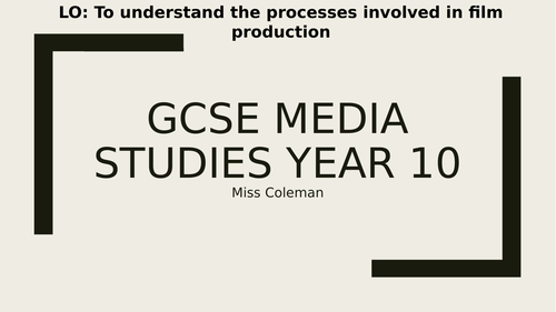 Media and Film Studies: Film industry Institutions, Globalisation ...