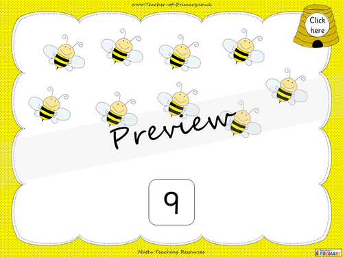 Busy Bee Counting Game | Teaching Resources