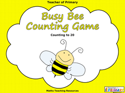 Busy Bee Counting Game | Teaching Resources