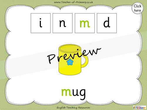 Beginning Sounds - i, n, m, d | Teaching Resources
