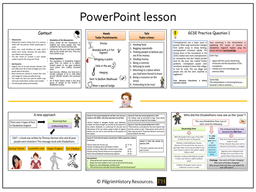 Elizabeth I Poor Law and poverty - Elizabethan England | Teaching Resources