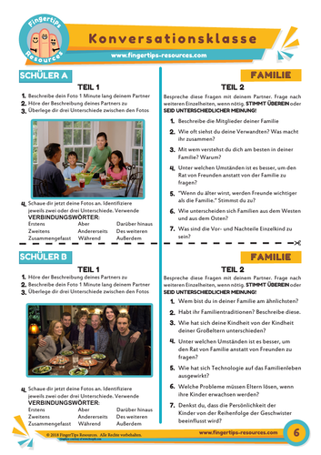 Familie - German Speaking Activity | Teaching Resources