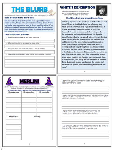 The Sword in the Stone KS2 Comprehension Activities Booklet! | Teaching ...