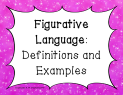 Figurative Language: Definitions and Examples Posters | Teaching Resources