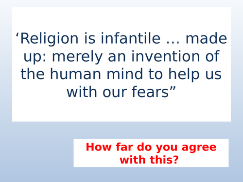 Freud and Religion as Neurosis A2 Introduction Religion as Product of ...
