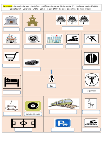 KS3/4 French - Talking about places in town and giving directions ...