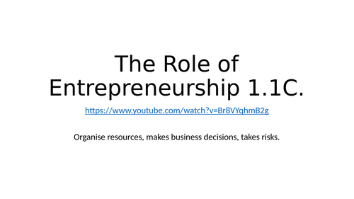 Scheme of Learning for GCSE Business Edexcel 9-1. Theme 1.1. Enterprise ...