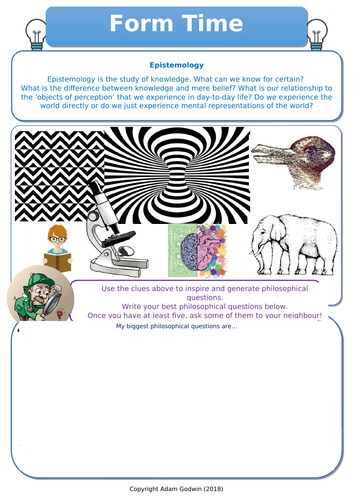 A4 P4C Worksheets (x3) - Philosophy - P4C Resource RS - Quick Activity ...