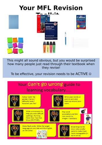 Year 11 Revision Display Board Resources | Teaching Resources