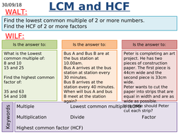 KS3 Maths: Multiples, LCM, Factors, HCF, Primes and PFD | Teaching ...