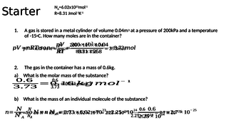 A Level Physics Thermal Physics 6 : Kinetic Theory | Teaching Resources