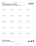 Y6 Mathematics: 8 Sets of Differentiated Fractions Worksheets ...
