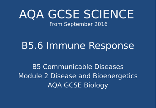 NEW GCSE Biology - B5 Communicable Diseases | Teaching Resources