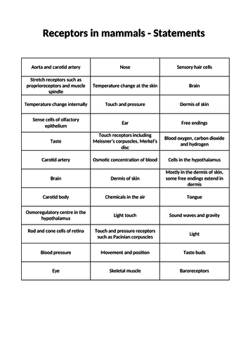 Response to Stimuli, Nerves and Muscles - A complete set of resources ...