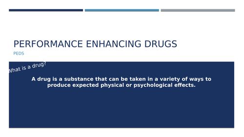 GCSE PE - Performance Enhancing Drugs | Teaching Resources