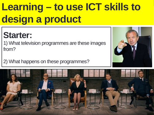 ICT and Computing skills - product design | Teaching Resources