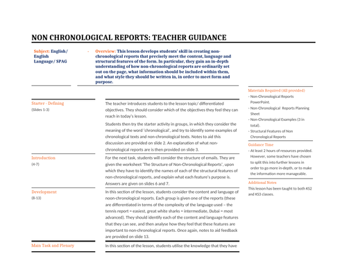 Non-Chronological Reports! | Teaching Resources