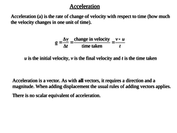 A Level / IB- Equations of Motion - SUVAT | Teaching Resources
